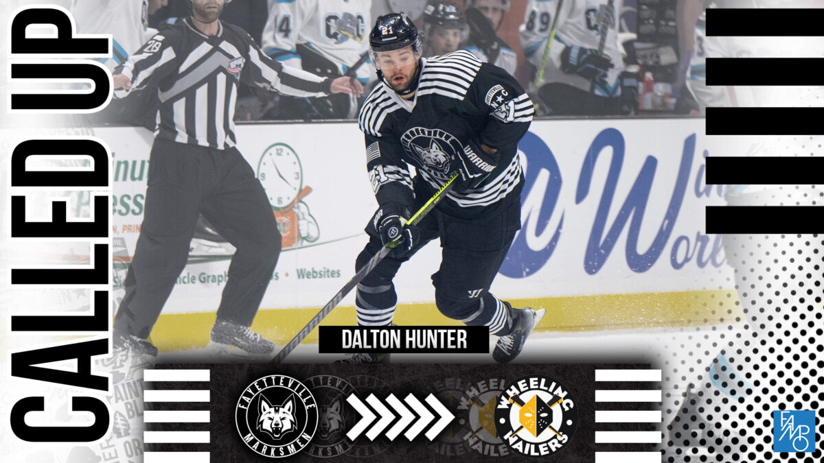 Hunter Called Up - Fayetteville Marksmen Pro Hockey