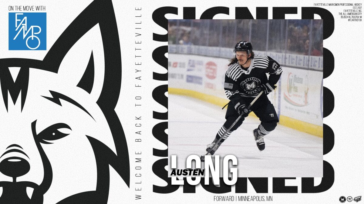 Marksmen Sign Austen Long - Fayetteville Marksmen Pro Hockey